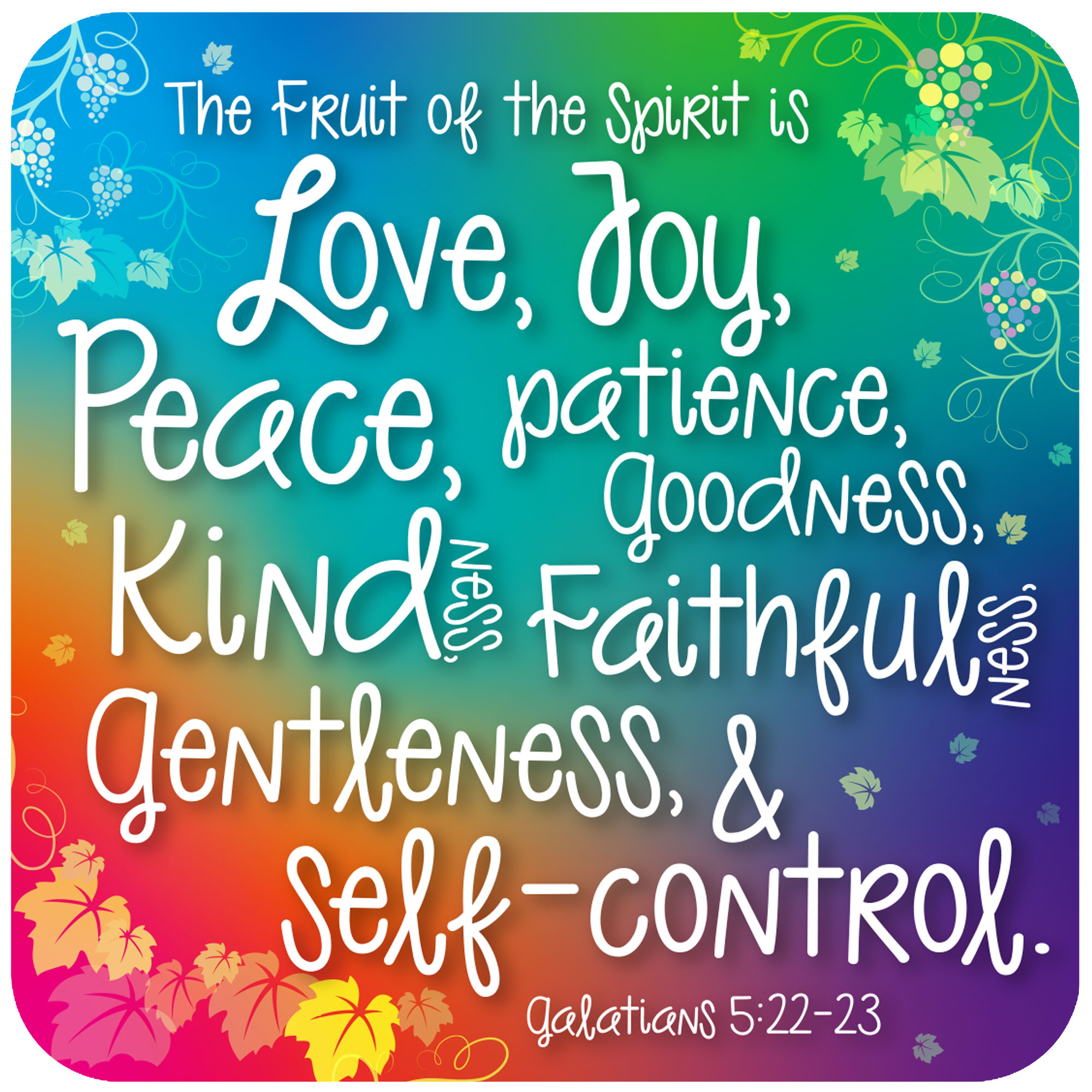 FRUIT OF THE SPIRIT COASTER :: Homeware :: Gifts :: Keith Jones ...